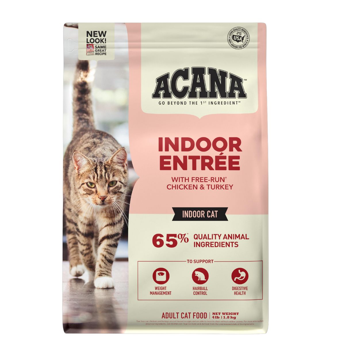 Acana Indoor Entree Dry Cat Food - Chicken, Turkey, & Herring- 4lb Bag – Poudre Pet and Feed Supply