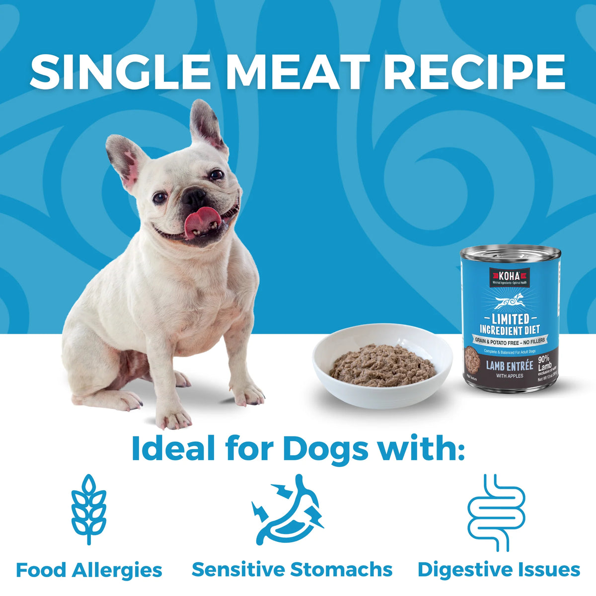 Koha Limited Ingredient Diet Wet Dog Food - Lamb - 13oz Can – Poudre ...