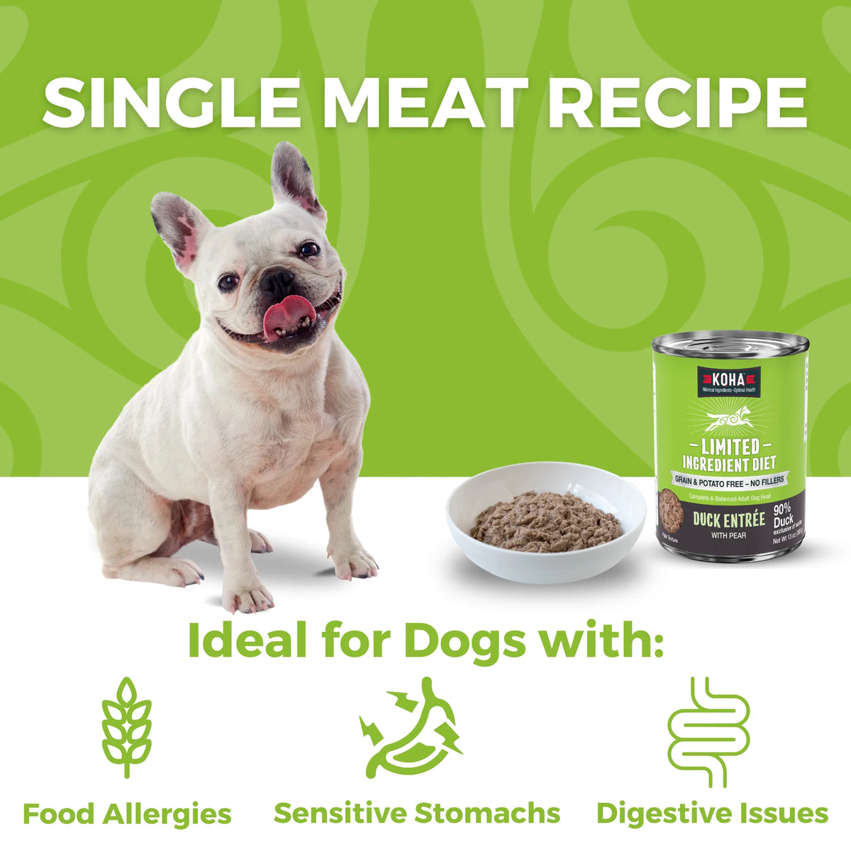 Koha Limited Ingredient Diet Wet Dog Food - Duck - 13oz Can – Poudre ...