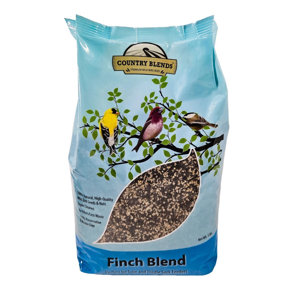 Country Blends Finch Blend Wild Bird Food Seed Mix 5lb – Poudre Pet and ...
