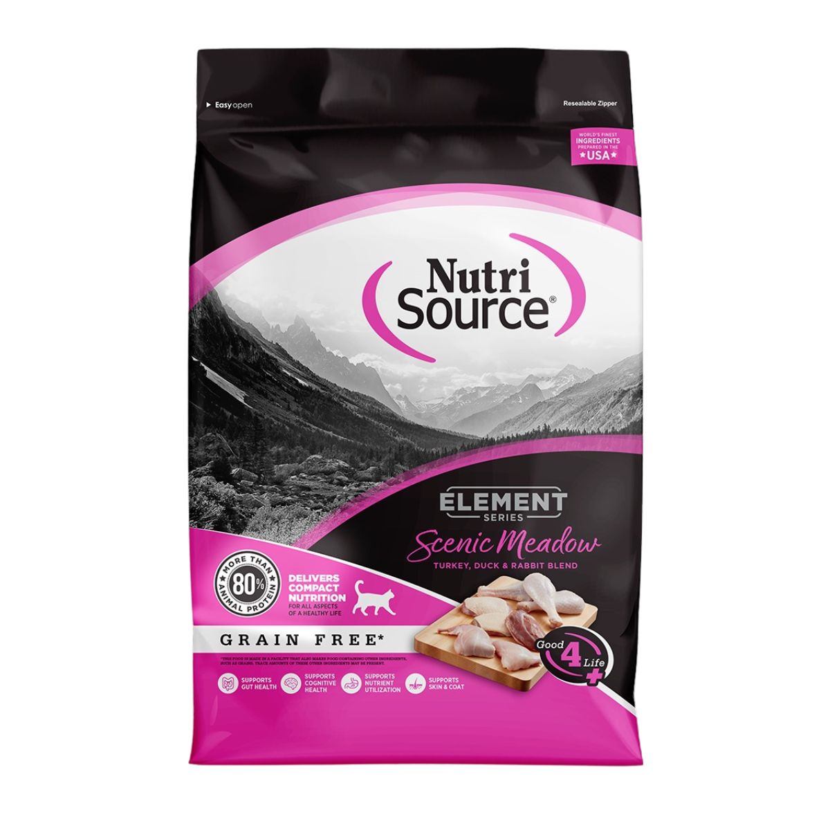 NutriSource Element Scenic Meadow Dry Cat Food - Turkey, Duck, & Rabbi ...