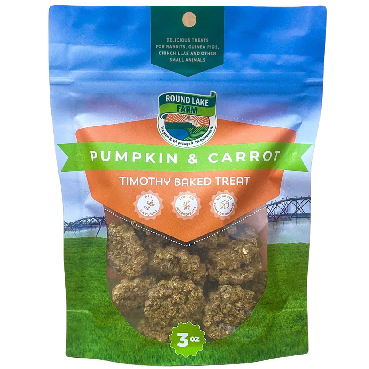 Round Lake Farm Pumpkin & Carrot Timothy Baked Treats 3oz – Poudre Pet ...