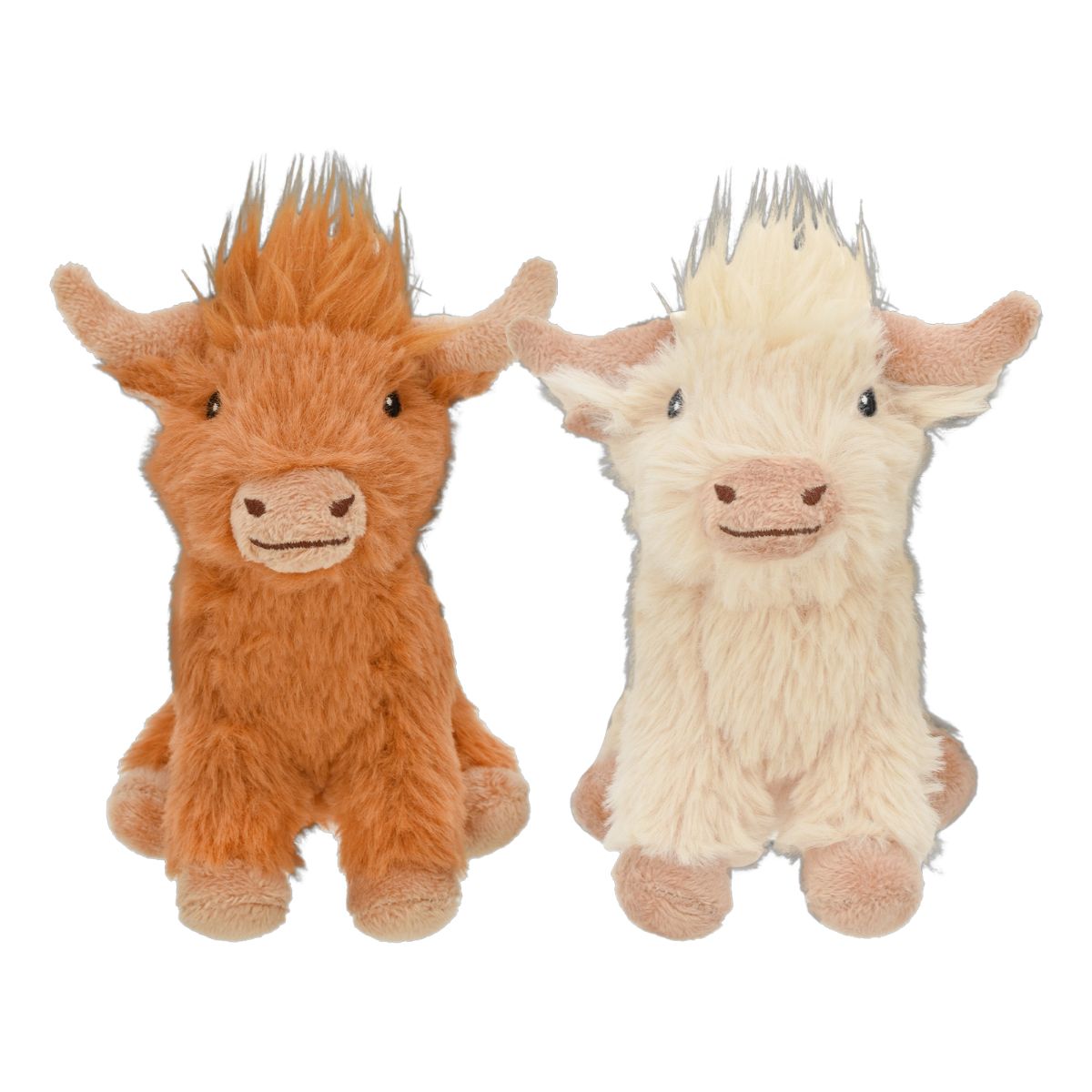 Multipet Minipet Highland Cow Mini Dog Toy - 5" - Assorted Colors/Type ...