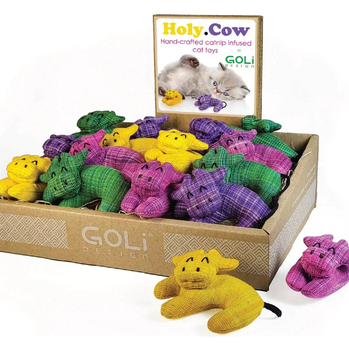 Goli Design Cotton Holy Cow Cat Toys 3.25" – Poudre Pet and Feed Supply