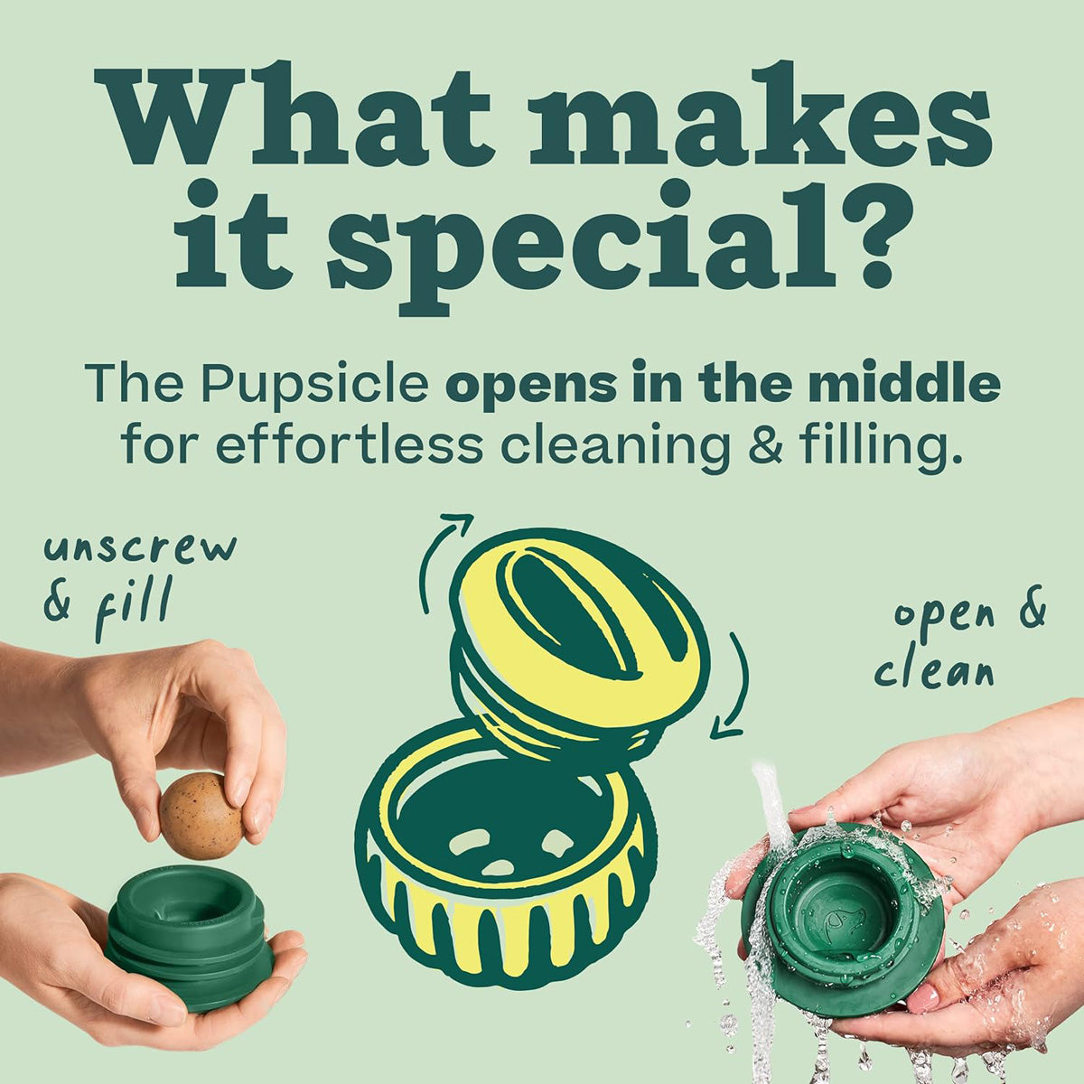 Woof Pupsicle Dog Toy Green Small – Poudre Pet and Feed Supply