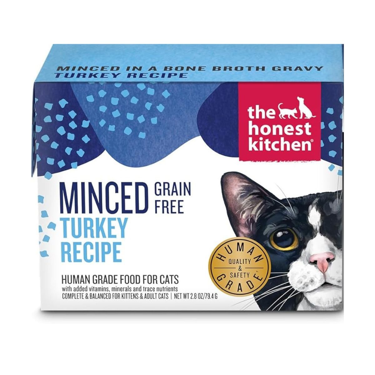 The Honest Kitchen Grain Free Wet Cat Food - Minced Turkey - 2.8oz Tet ...
