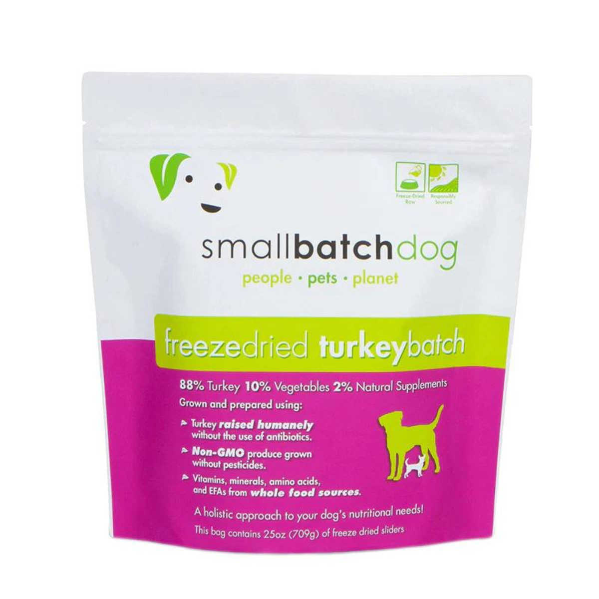 SmallBatch Freeze Dried Turkey Raw Dog Food 25oz – Poudre Pet and Feed ...