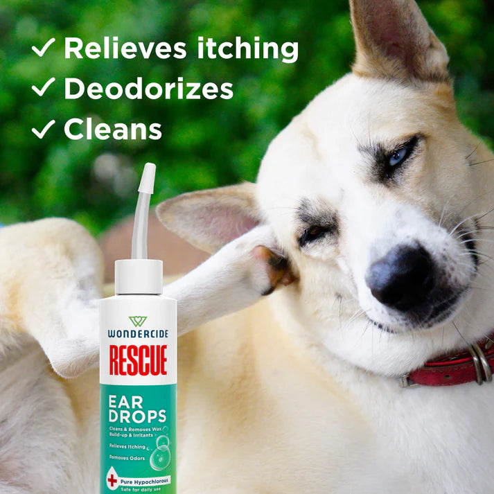 Wondercide Rescue Ear Drops For Dogs & Cats - 4oz Droplet – Poudre Pet ...